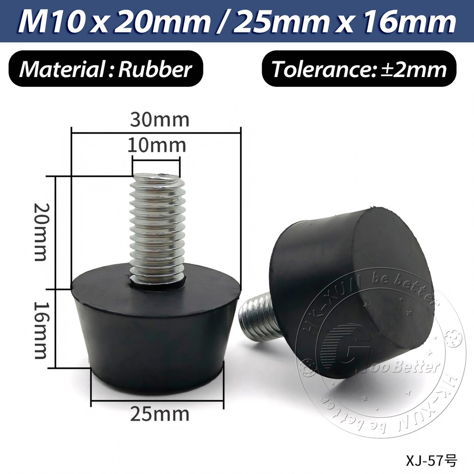M6 M8 M10 Rubber Adjustable Feet Screw Leveling Table Foot Machine ...