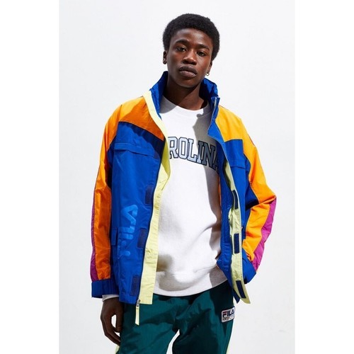 FILA Urban Outfitters Exclusive Colorblock Jacket Blue Orange ...