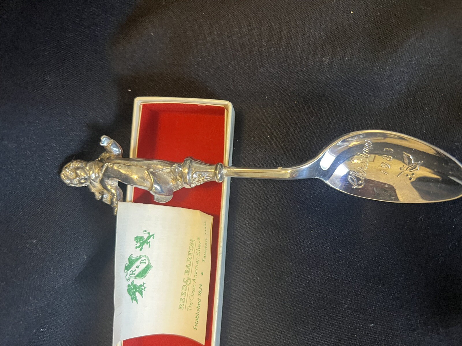 Antique Reed & Barton Silver Plate 1983 Child Ice Skating Christmas ...