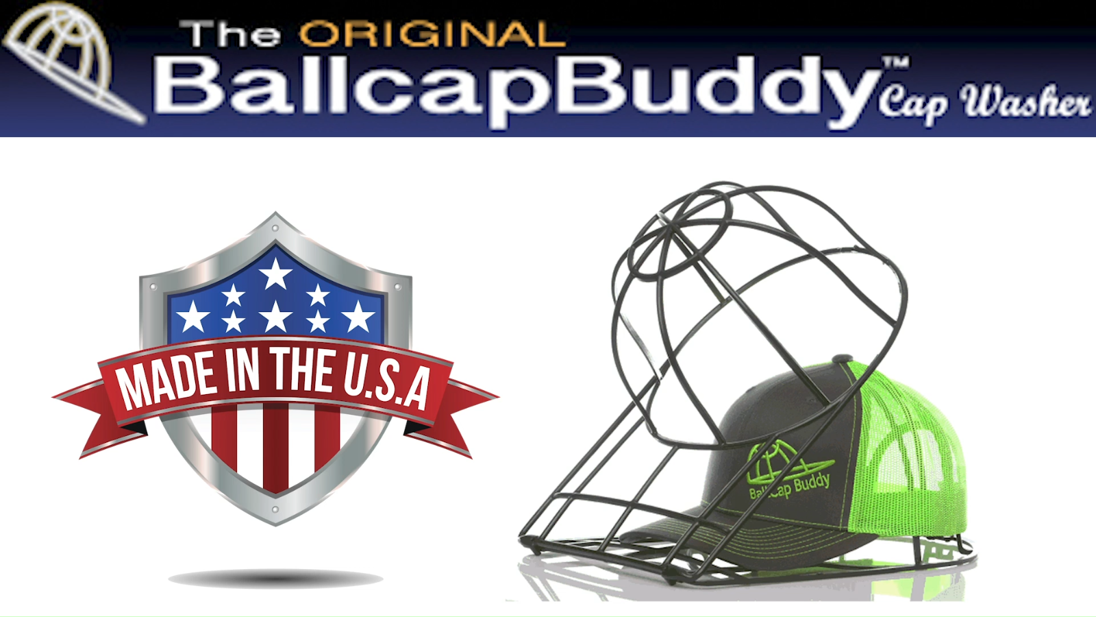 Ballcap Buddy Cap Washer Hat Washer Cage for Baseball Caps Cleaner ...