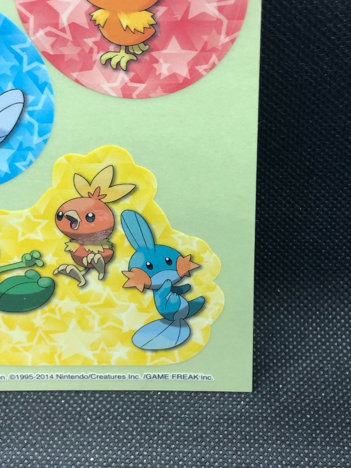 Mudkip Torchic Treecko Pokemon Pocket Monsters Sticker Very Rare Japan ...