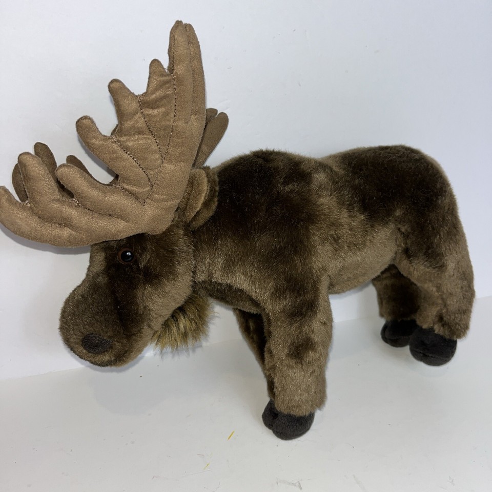 Ganz Webkinz 12” Moose Stuffed Animal Plush Toy Dark Brown | eBay