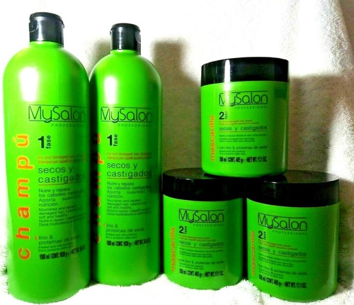 MySalon Professional Shampoo for Dry & Damaged Hair Step 1 1000ml/36 ...