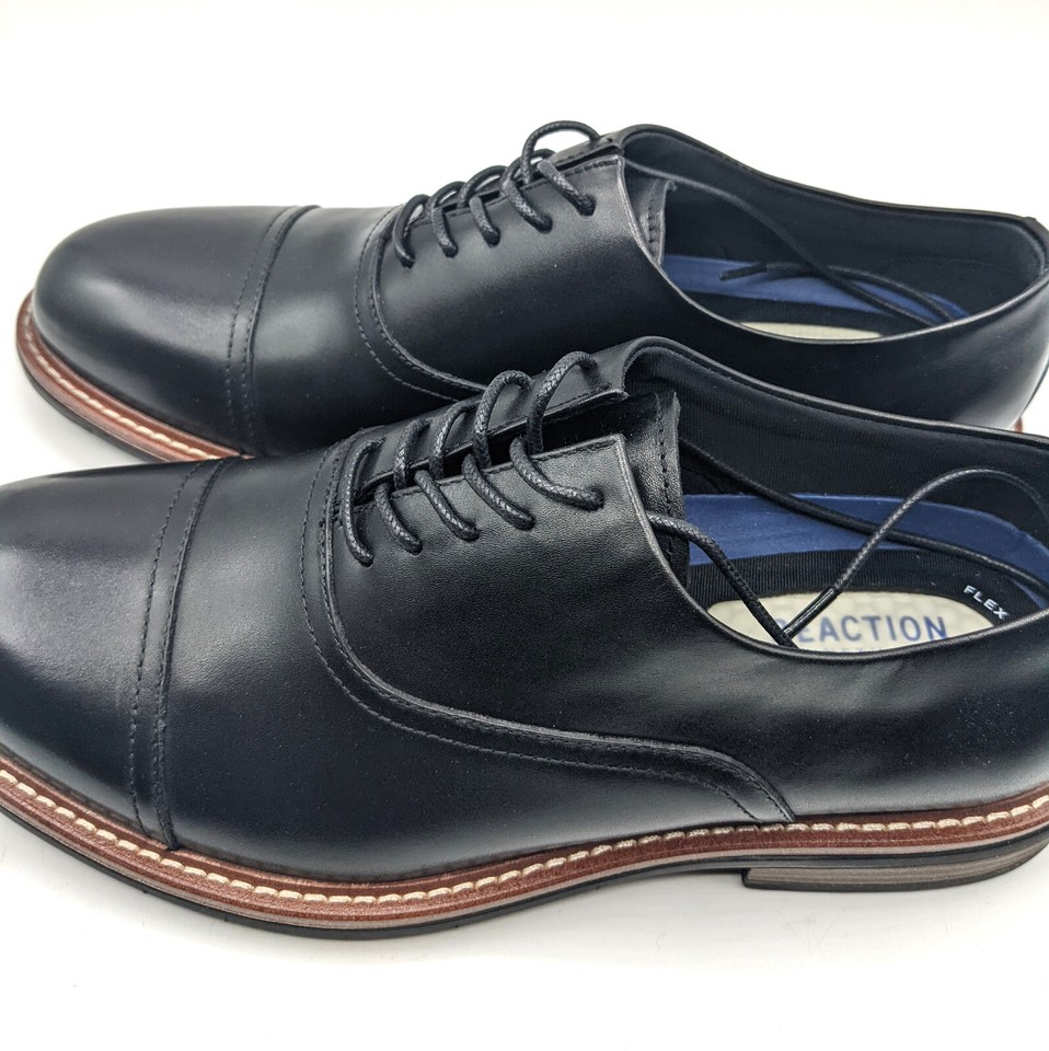 Kenneth Cole Reaction Men's Klay Cap Toe Oxford w/ Flex Lace-Up Dress ...