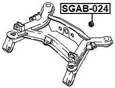 SGAB-024 Febest REAR DIFFERENTIAL BUSHING 4075521101 | eBay