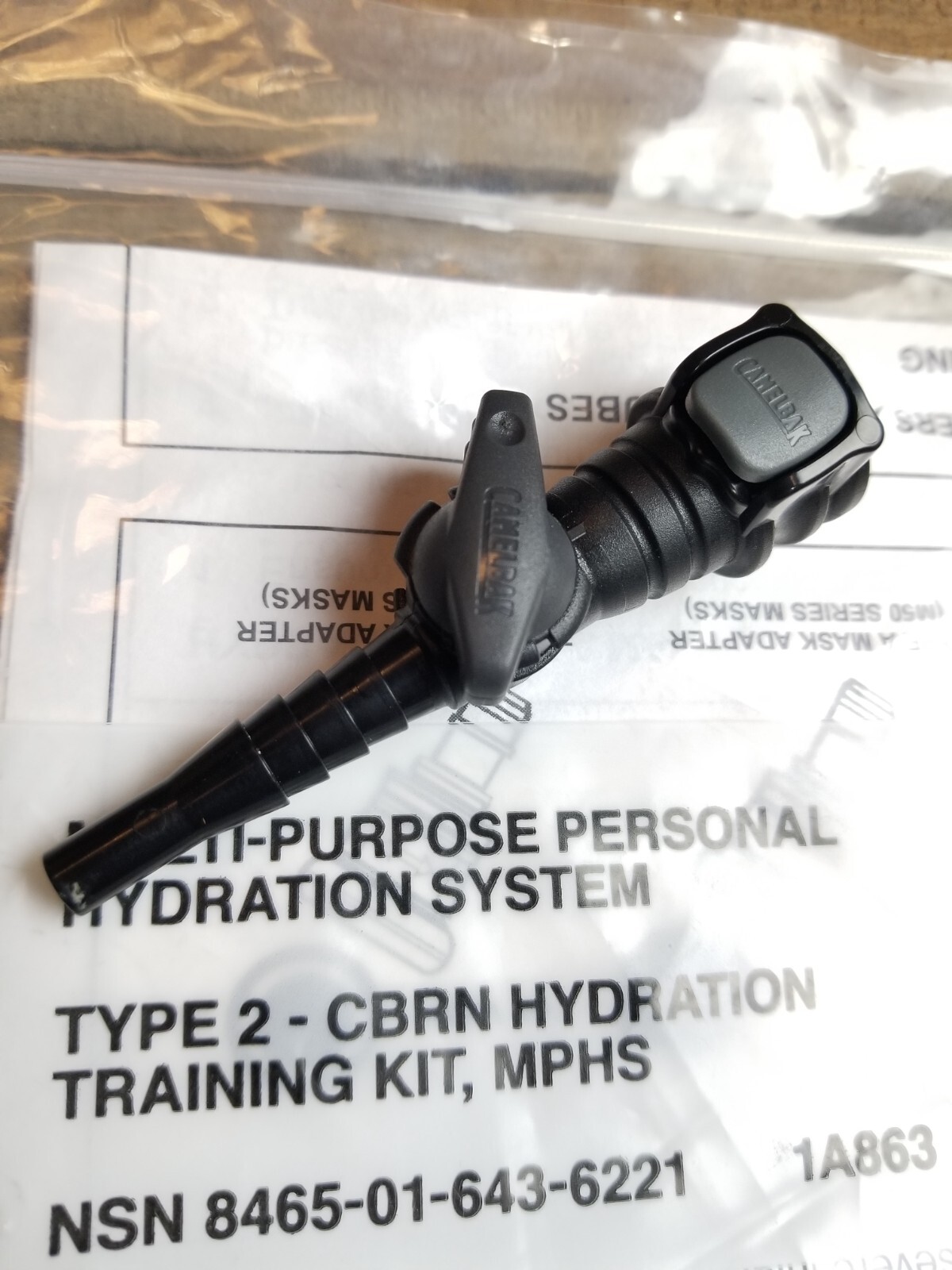 US Military Camelbak Type-2 Hydration System Valve Kit / Cover / Bite ...