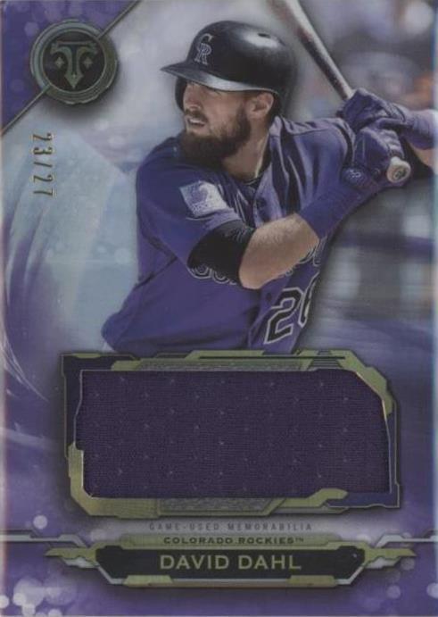 2019 Topps Triple Threads - Single Jumbo Relics David Dahl #SJR-DD1 ...