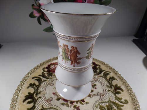 Florentine Italian Porcelain, Vase Ancient Roman Women Dancing Made in ...