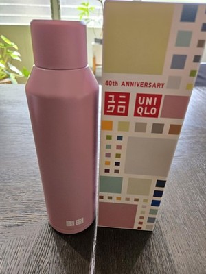 New UNIQLO Stainless Steel Water Bottle 2024 Limited Edition PINK 16 oz ...