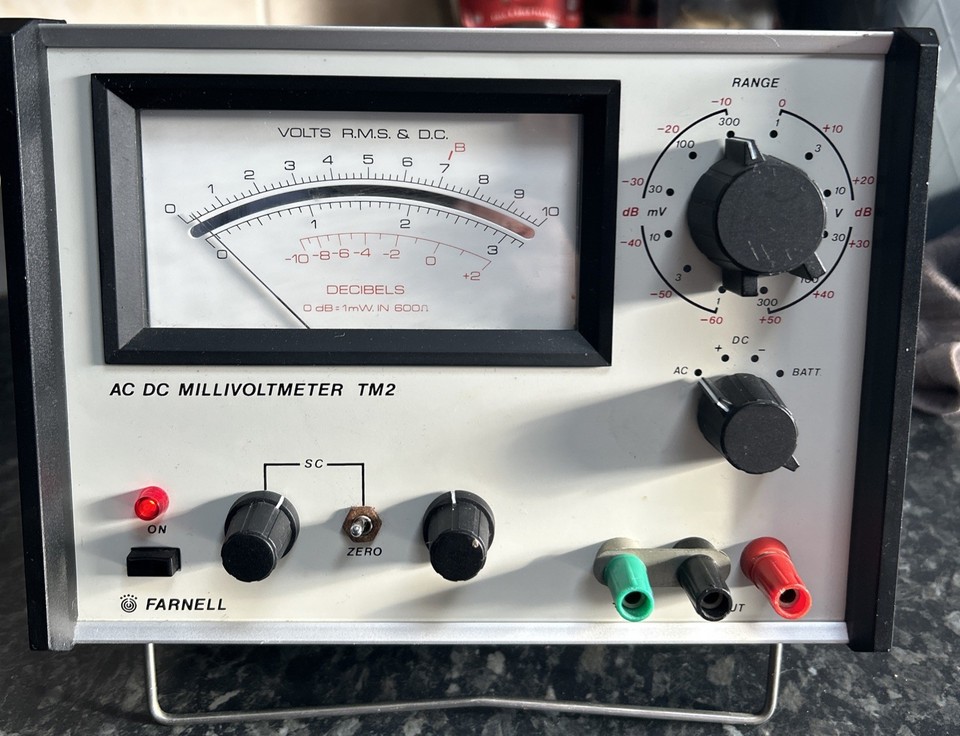 Vintage Electronics | Farnell AC DC Millivoltmeter TM2 | Part tested | eBay