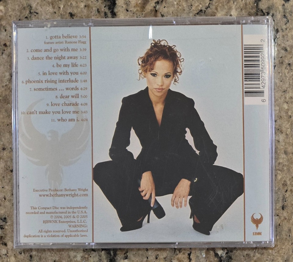 BETHANY WRIGHT PHOENIX RISING CD 2005!! RARE!! GOTTA BELIEVE / BE MY ...