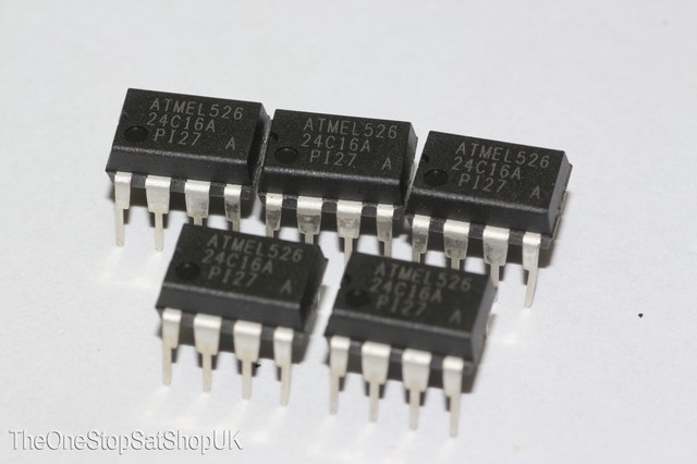 5 X Atmel 24c16a / 24c16 8 Pin DIL / DIP 16k Serial EEPROM for sale ...
