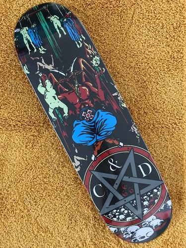 VINTAGE C & D NATAS KAUPAS "DEVIL WORSHIP" SKATEBOARD DECK RARE NOS | eBay