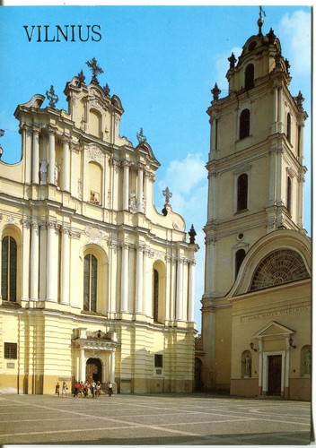 Lietuva Vilnius Wilno Wilna - St Jean John's Church continental size chrome PPC | eBay