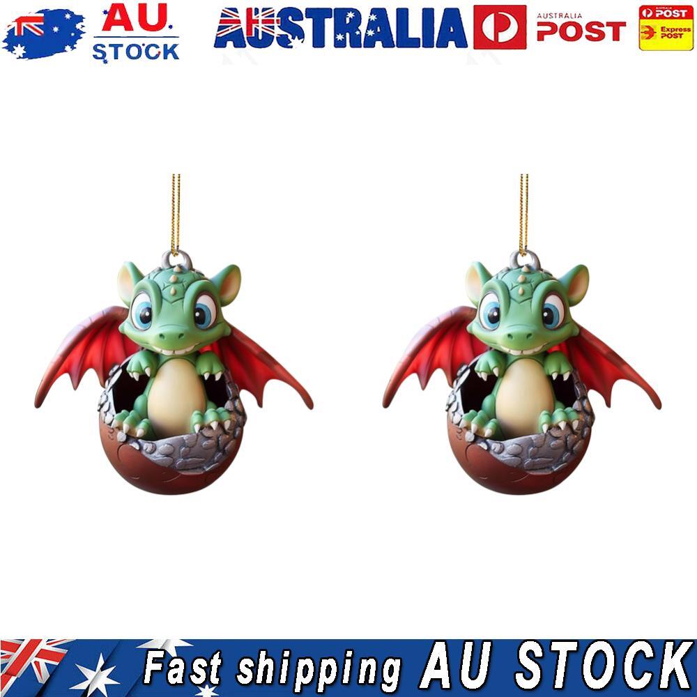 Christmas Baby Dragon Tree Hanging Ornaments Acrylic Party Favors (J ...