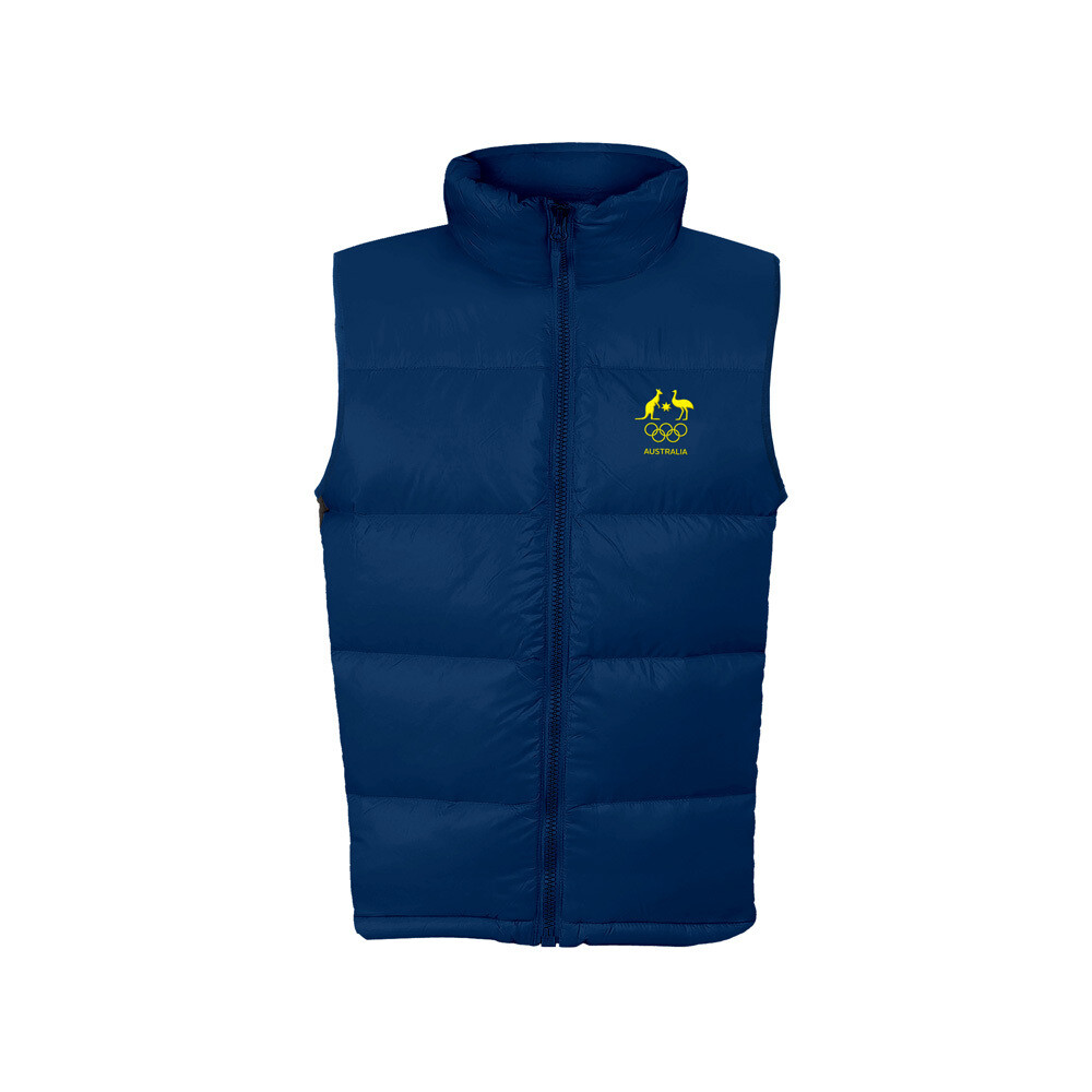 AOC Australian Olympic Adults XL Supporter Puffer/Padded Vest/Top Sport ...
