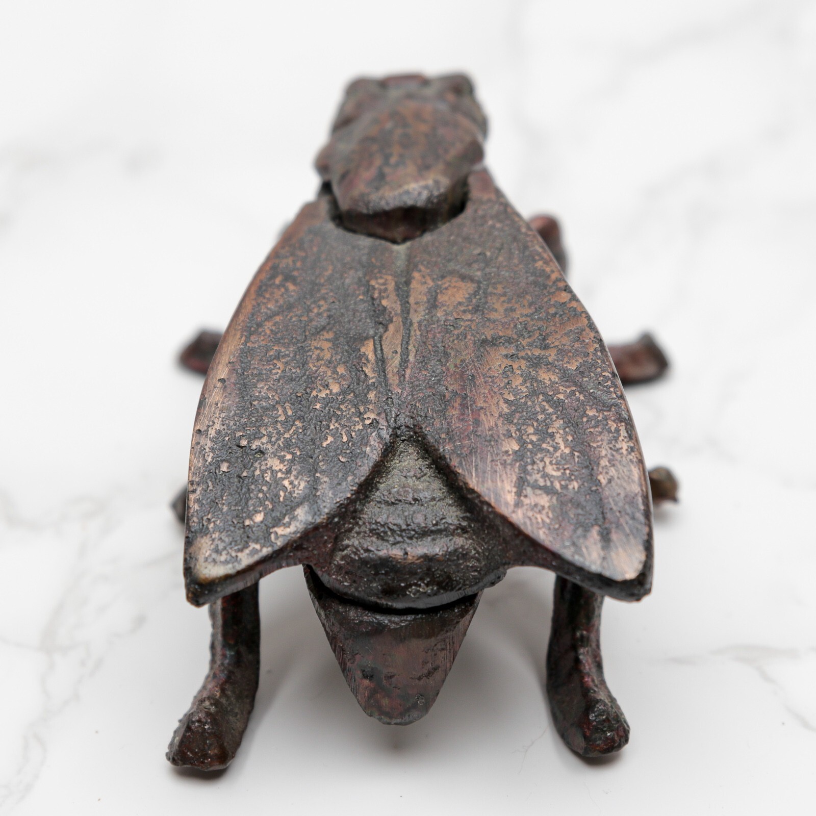 Vintage Metal Fly Trinket Box Ashtray/Match holder, Animal Insect Bug ...