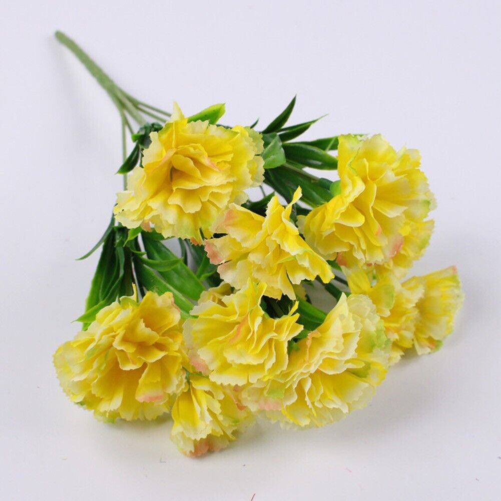 Artificial Carnation Fake Flower Bush Bouquet Home Wedding decor | eBay