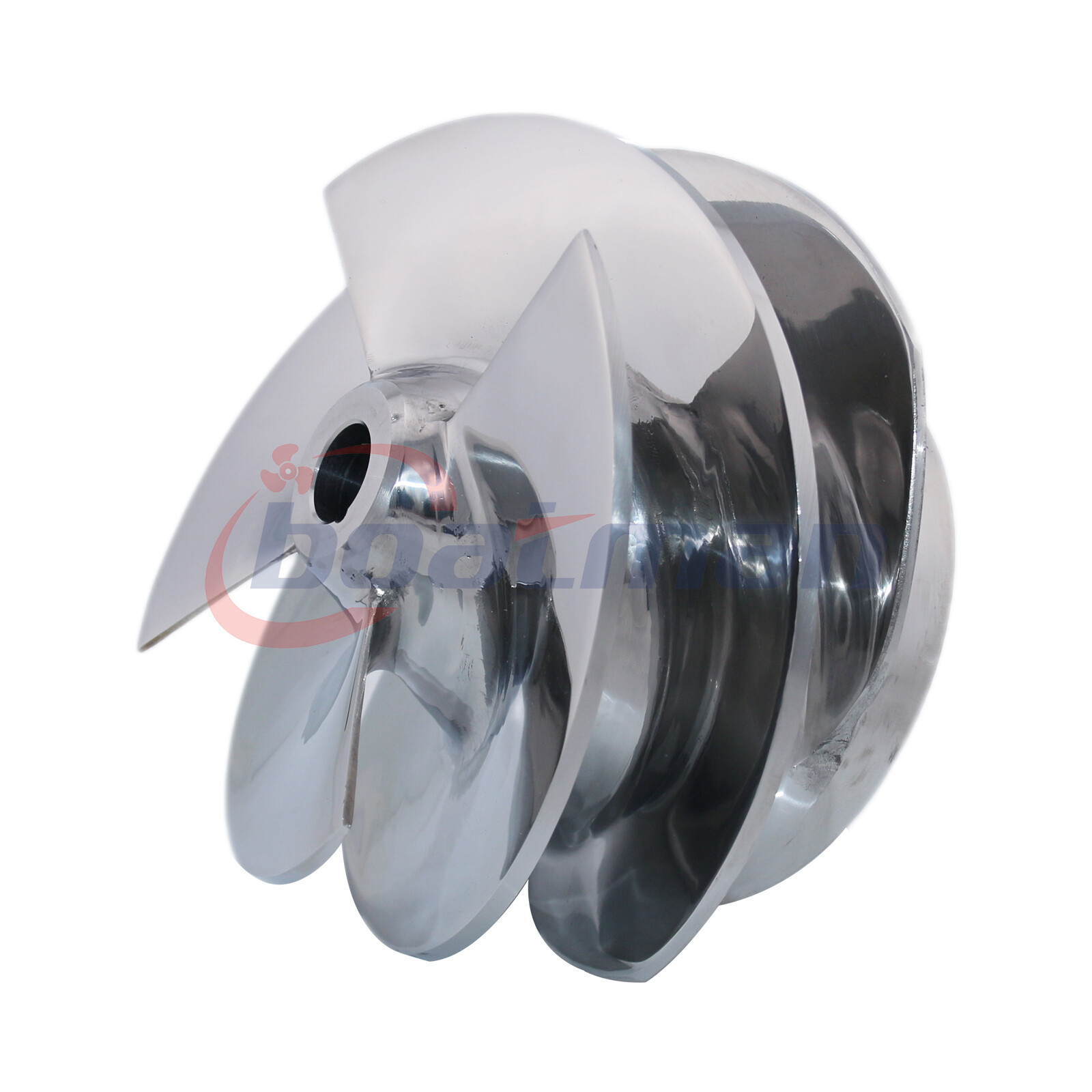 7 3/8'' D SS 4 Blade V6 Outboard Jet Impeller for Jet Pump Big Series ...