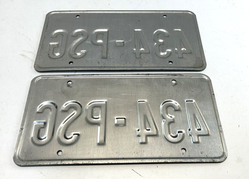 Washington State Mt. Rainier Evergreen State License Plate Pair 434-PSG ...