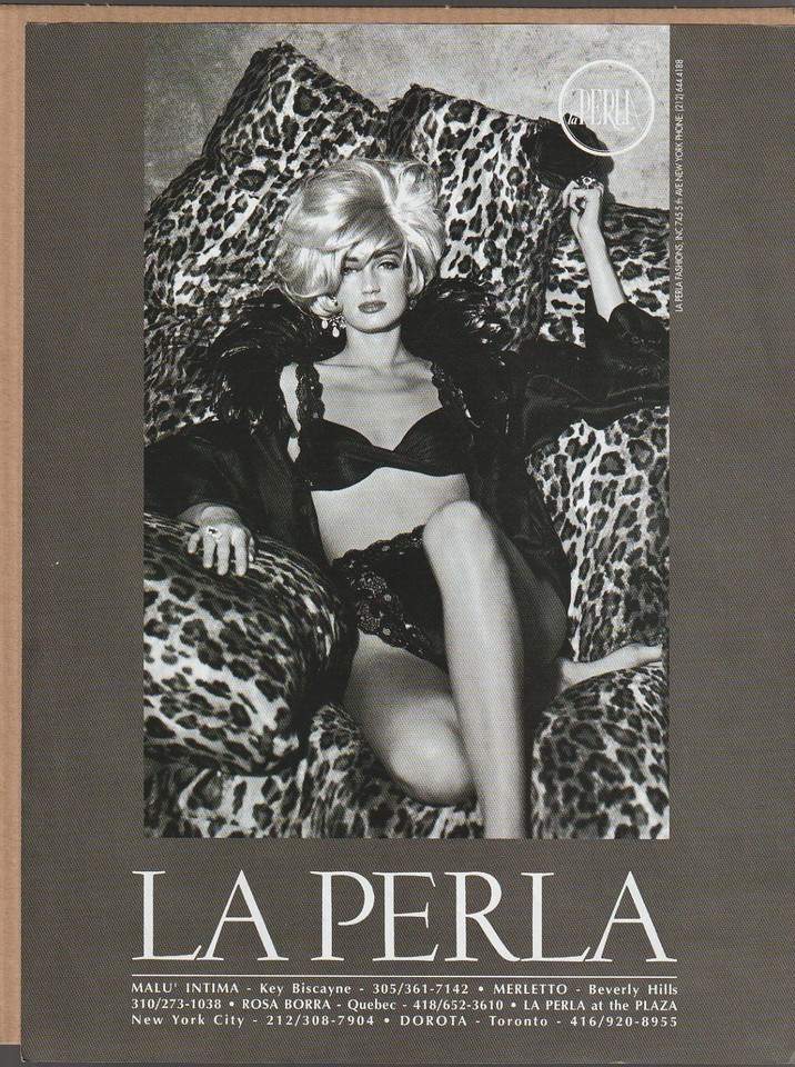 Pretty Ladies in La Perla Lingerie Vintage 90's Photo Ad Clippings | eBay