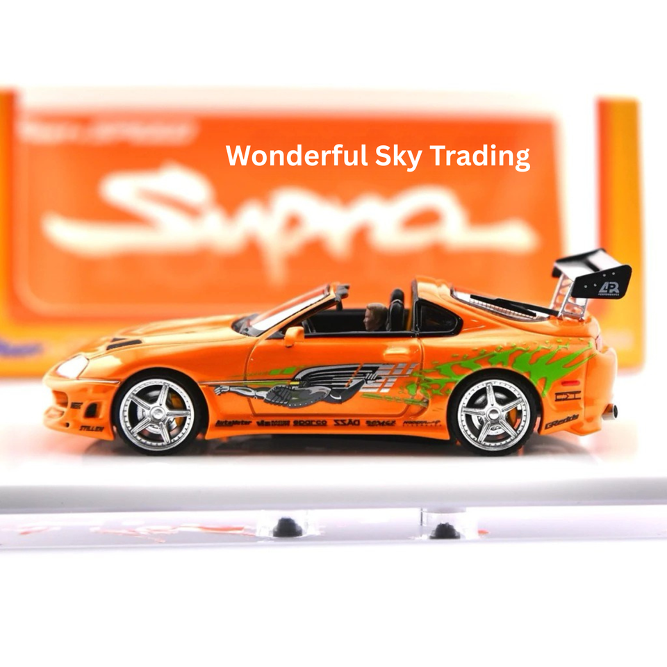 F/S TOYOTA SUPRA MK4 TARGA BRIAN FNF 1:64 WITH DRIVER FIGURE - PAUL ...