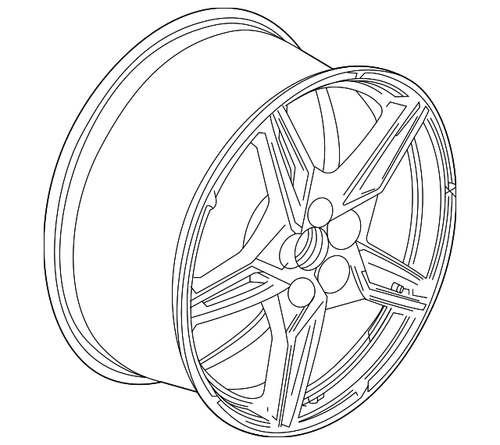 Genuine GM 19x8.5 Aluminum Front Wheel 84785085 | eBay