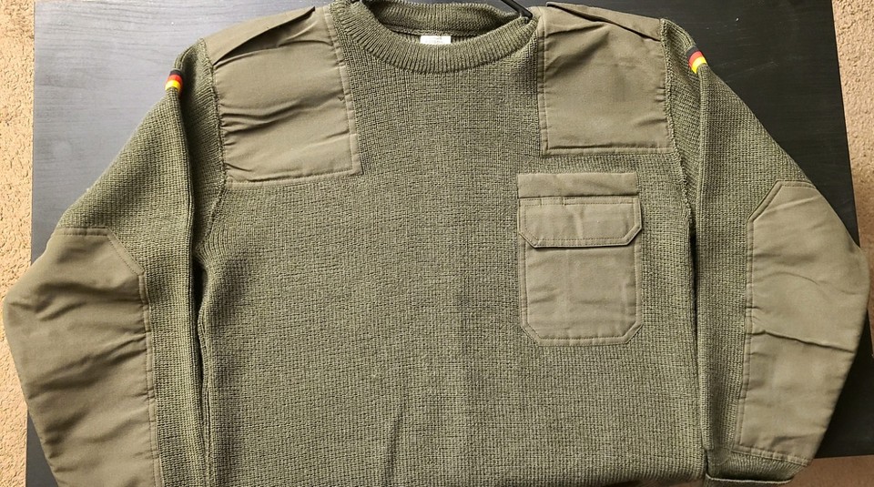 German Army Issue Wool Pullover Issue Sweater Large | eBay