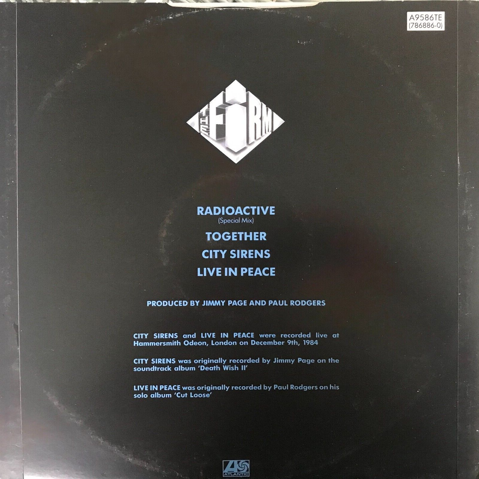 VINTAGE THE FIRM RADIOACTIVE 12” import single vinyl VG++ VINYL U.K. | eBay