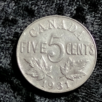 1931 5 CENT CANADIAN NICKLE. 💥READ DISCRIP INFO 2-KNOW💥 | eBay