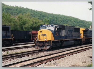Railroad Photo - CSX #757 Diesel Locomotive 1990s Freight Train | eBay