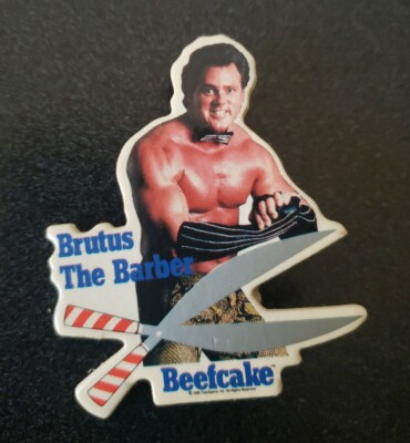 Brutus The Barber Beefcake Wrestling WWF Lapel Pin Rare | eBay