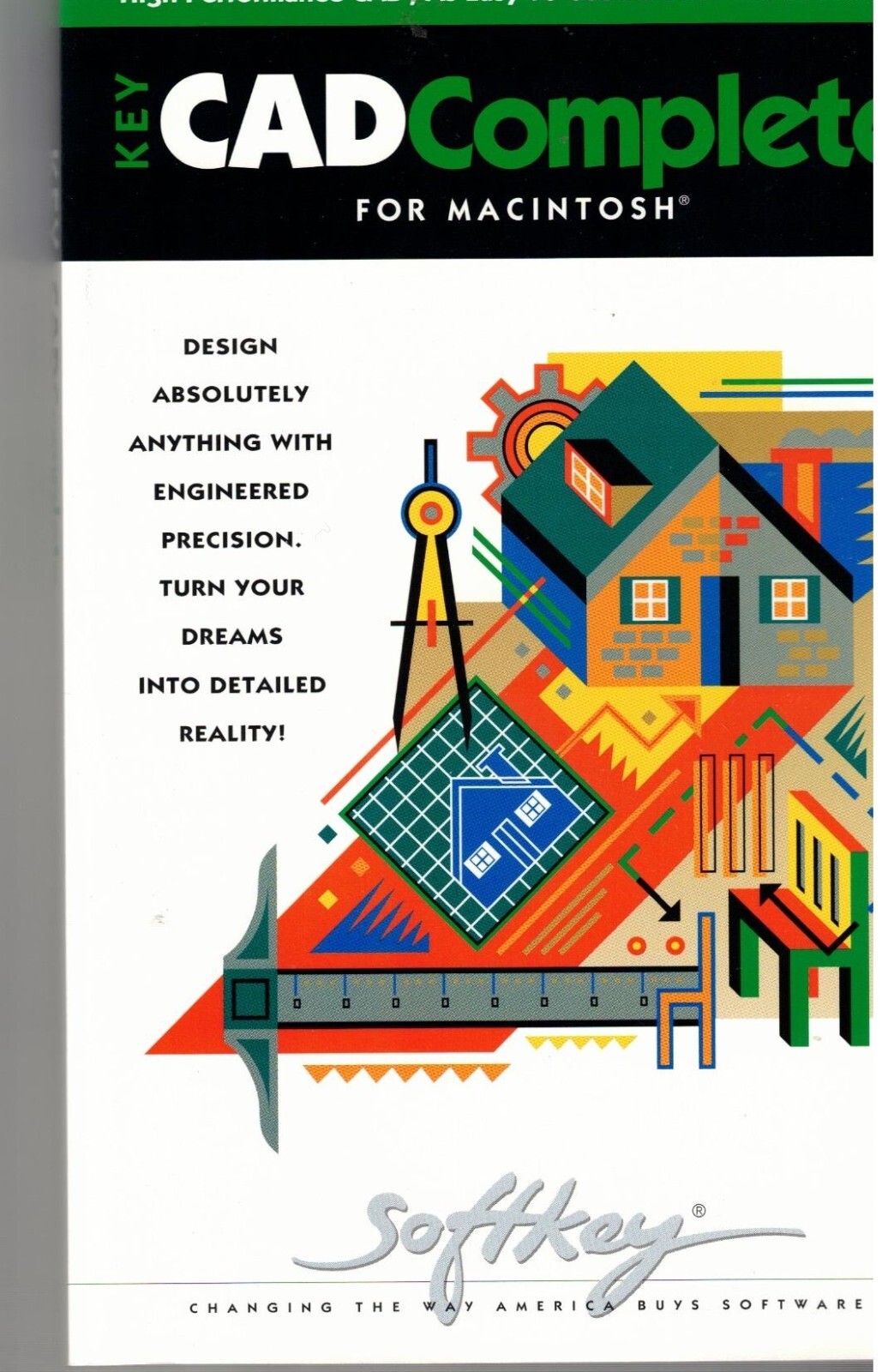 VINTAGE SOFTKEY SOFTWARE KEY CAD COMPLETE FOR MACINTOSH - Book Only | eBay