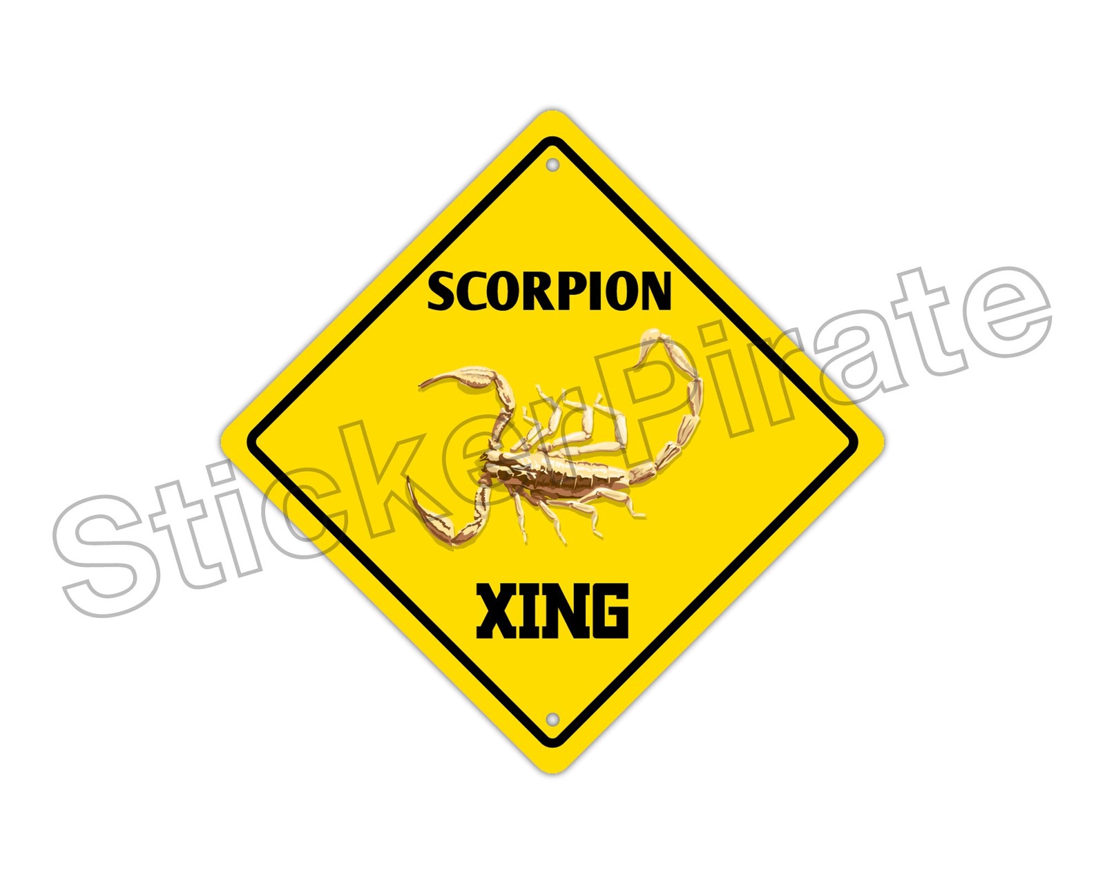 *Aluminum* Scorpion Crossing Funny Metal Novelty Sign 12"x12" | eBay