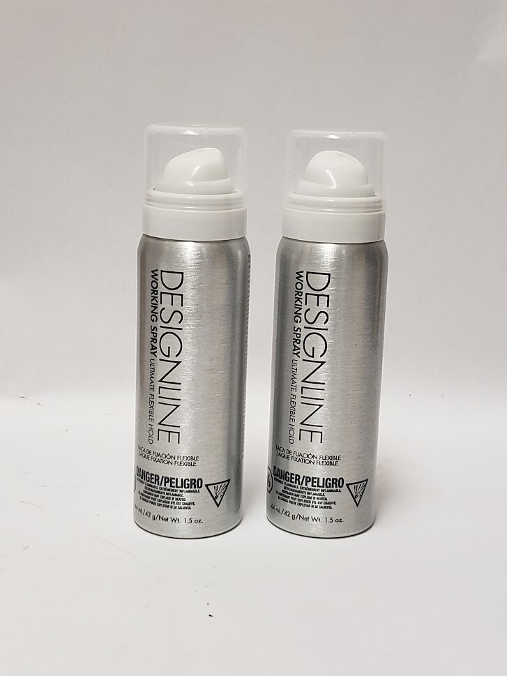 24 x Designline Working Spray 1.5 oz ea Ultimate Flexible Hold Hair ...