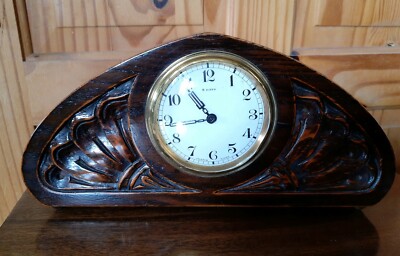Decorative French Bayard Antique 8 Day Mantel, Clock Carved Case | eBay