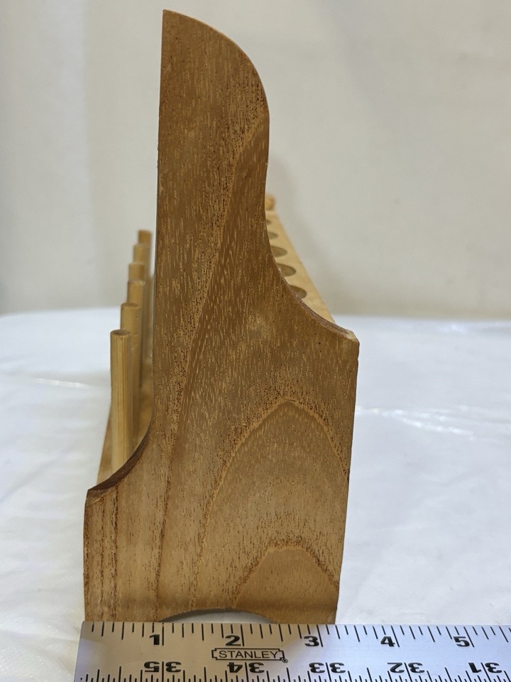 13 Slot 6 Dowel Wood Test Tube Science Lab Rack Stands Lot of 2 | eBay