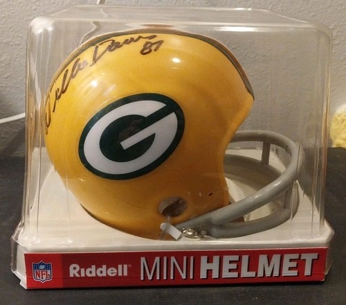 Willie Davis Signed 2 Bar Mini Helmet Green Bay Packers | eBay
