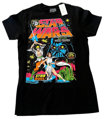 Mad Engine STAR WARS Comic Star Duel Men's Small T-Shirt NWT | eBay