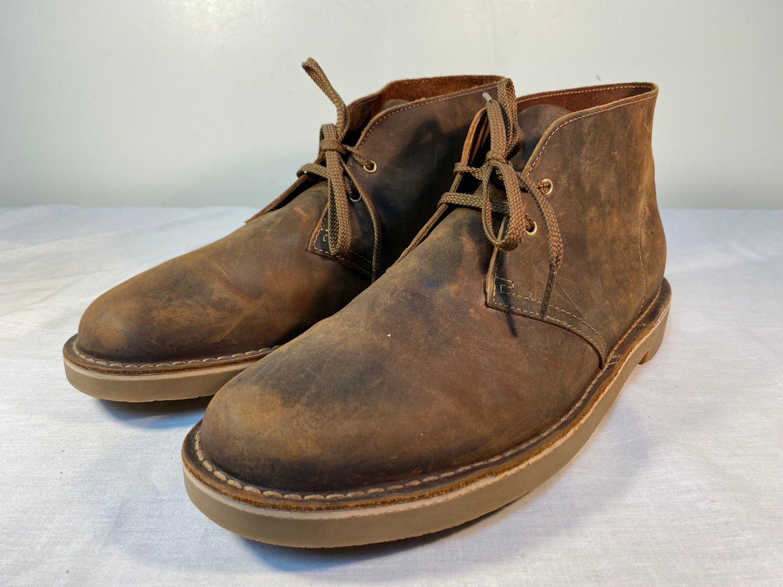 Clarks Bushacre 3 Chukka Boots Men's Brown Leather An… - Gem