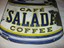 ANTIQUE GROCERY SALADA COFFEE CAN PORCELAIN ADVERTISING CAFE FOOD TEA ...