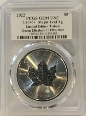2022 PCGS Canada Maple Leaf Limited Edition QE II 1986-2022 ! | eBay