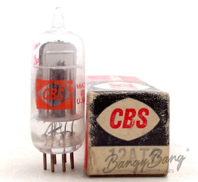 CBS 12AT6/HBC90/12DT1 Double Diode Triode Audio Frequency Audio Vacuum ...