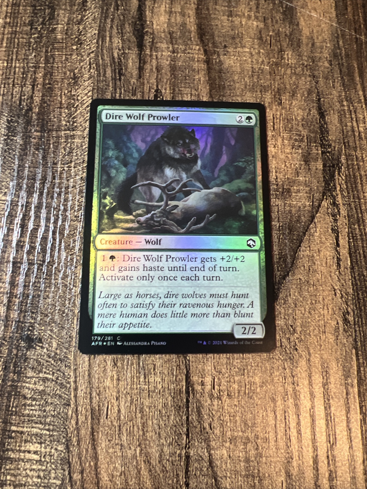 DIRE WOLF PROWLER Magic MTG NM-M Adventures in the Forgotten Realms ...