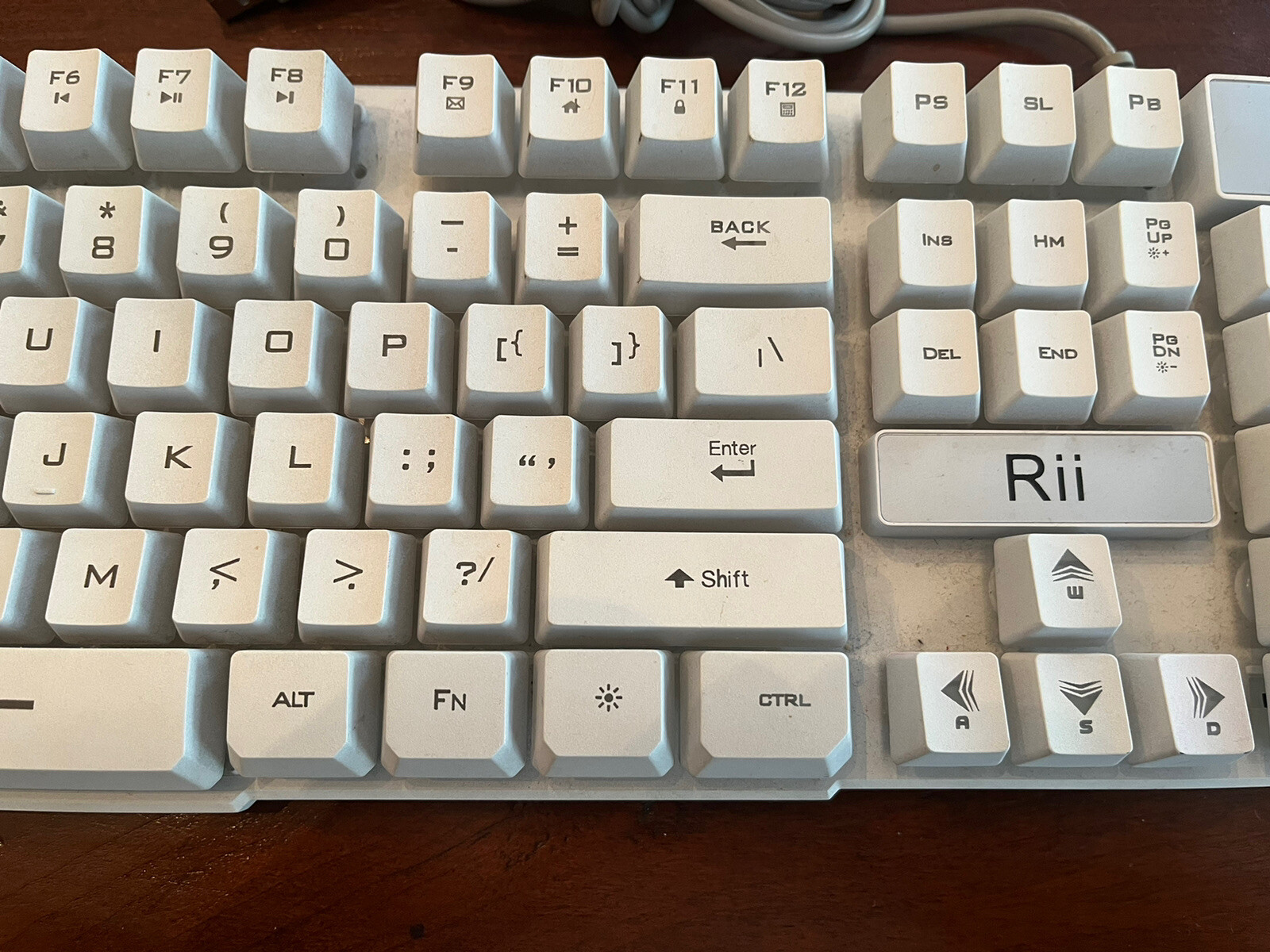 Rii Rk100 Multiple Colors Rainbow LED Backlit Large Size Mechanical ...