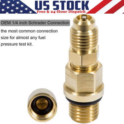 6.0L Ford Powerstroke Diesel Fuel Pressure Test Port & Adapter w ...
