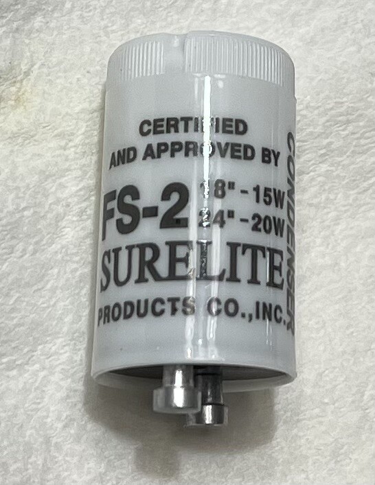 SureLite 14W, 15W, 20W LAMP FS-2 DELUXE STARTER W/ CONDENSER Free ...