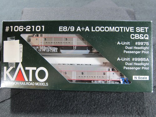 Kato N-Scale E8/9 Locomotive Set (Chicago , Burlington & Quincy) | eBay