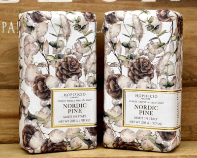 2 HOPIFICIO Firenze Nordic Pine Triple Milled Soap Bars | eBay