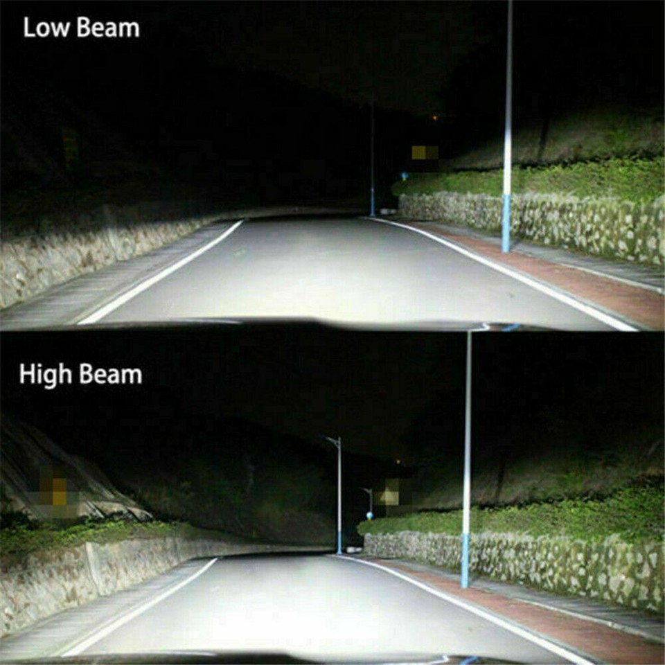 10000K LED Headlights Bulbs Hi/Low Lights For Honda Civic Sedan 4-Door ...